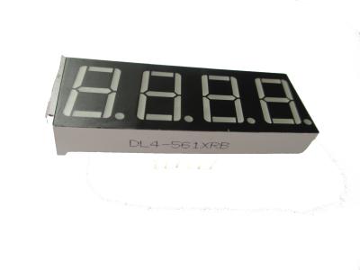 China 0.56'' DIP Type 4 Digit 7 Segment Display GaAlAs material led numeric display GaP Chip for clock gas station for sale