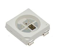 China 0.2W PLCC4 5050 Top View flashing RGB Full color SMD Leds Multi Color 4 pins Diode with IC WS2812B blinking led for sale