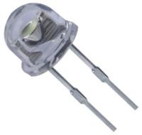 China 4.8mm Straw Hat Indicator Led Diode Ultra Red Water Clear Lens wide Viewing Angle with 80º -100° for sale