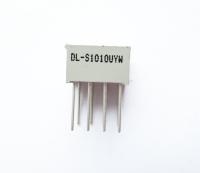 China 8.8*8.8mm Square Led Number Display Light Bar Yellow Color Indicator With Milk Diffused Len Color for sale