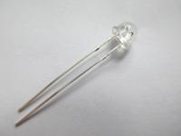 China 4.8mm Strawhat Indicator Led Diode White Color Water Clear Lens Wide Viewing Angle for sale