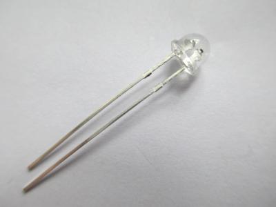 China 4.8mm Strawhat Indicator Led Diode White Color Water Clear Lens Wide Viewing Angle for sale