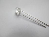 China 4.8mm Strawhat Indicator Led Diode White Color Water Clear Lens Wide Viewing Angle for sale