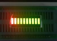 China 10 Segment Light Bars LED Digital Display Tri Colors Black Diffused Lens Type for sale