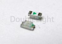 China 400-800mcd Luminous Intensity SMD Chip LED Water Clear Lens Type With 0.6mm Thickness, Pure Green for sale