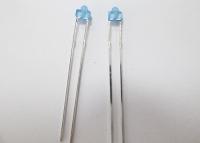 China 1.8mm Round Indicator LED Led Components Blue Diffused Flange For Status Indicators for sale