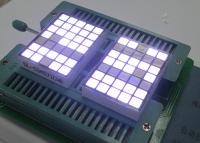 China 3.45mm Dots 5×7 Ultra White Dot Matrix LED Displays Screen Board With 7 Pin Line for sale