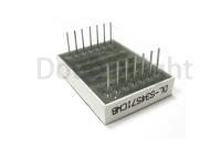 China Luminous Rectangular Plate Multi Color Led Diode 1.2 Inch 3.45mm Dots 5×7 Ultra White Dot Matrix LED Displays for sale