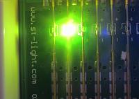 China 120 Deg Viewing Angle High Power Smd Led Super Green Diffused Lens Color 25mA for sale