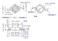 China 1W High Power Infrared Led 850nm ir emitting diode with Water Clear Lens Type reliability test ir led for sale