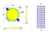 China 15W SMD Chip LED 2500-7000k warm white smd led High Power COB LED with 70-80 Ra Customize led light for sale