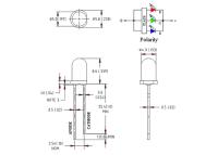 China 5mm Cylindrical Led Light Emitting Diode without Flange Type Full Color Blinking LEDs RGB Flashing dip lamp led for sale