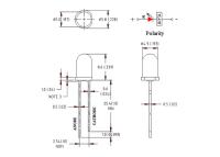 China 5mm light emitting diode led Hyper Red LED Blinking LED Flashing dip lamp led for higher brightness for sale
