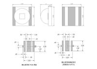 China 1W High Power 3535 Led Emitting Diode White LED PCB3535 14mm Aluminum Base Plate for sale