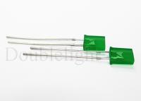 China Rectangular Led Lamp Green Led Indicator Lights Square Clear Transparent Through Hole LED for sale