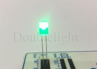 China Rectangular Led Lamp Green Led Indicator Lights Square Clear Transparent Through Hole LED for sale