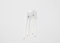 China White Automotive Indicator LED Lights Dip Emitting 5mm Cylindrical Without Flange for sale