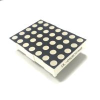 China 5.0mm 5×7 Ultra Red Dot Matrix 7 Segment LED Displays Black Surface Face Color for sale
