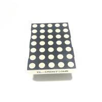 China 5.0mm 5×7 Ultra Red Dot Matrix 7 Segment LED Displays Black Surface Face Color for sale