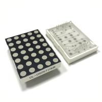 China 3.0mm Diameter 5×7 Ultra White 35 Dot Matrix LED 7 Segment Display ISO9001 for sale