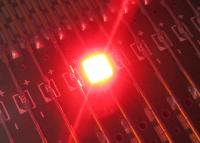 China 1.50mm Height Top View Hyper Red Chip High Brightness SMD LED Colorless Clear Window for sale