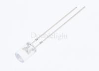 China 5mm Cylindrical 605nm 700mcd LED Light Emitting Diode With Flange for sale