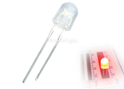 China Elliptical 632nm 25mA 1000-1800mcd Led Emitting Diode for sale