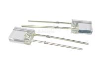 China 2×5mm Rectangular without Flange led light bulb components Blue power led chip for sale