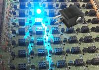 China 1.20mm height 1502 package side view ice blue 1500-2000mcd light emitting diode chip in yellow diffused for sale