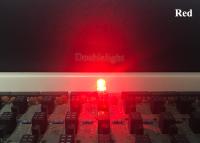 China 5mm light emitting diode 1000-2000mcd flat top led 5mm cylindrical with flange 100deg  small led diode for sale
