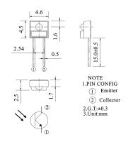 China DIP rectangular Infrared Emitting Diode IR730 / Power Led Diode DL - IR730C for sale