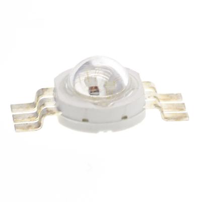 China 1W High Power Light Emitting Diode with Lens , Full Color LED Water Clear Lens Type for sale