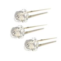 China Flange Wide Viewing Angle Type White Indicator LED 4.80mm 80 Deg Viewing Angle for sale