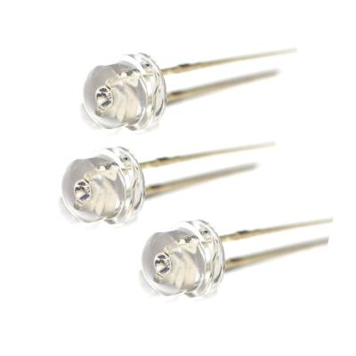 China Flange Wide Viewing Angle Type White Indicator LED 4.80mm 80 Deg Viewing Angle for sale