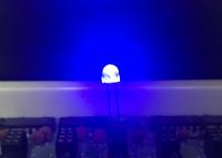 China 4.80mm Round With Flange Wide Viewing Angle Type Blue LED for sale