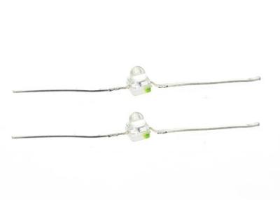 China 1.80mm Round Subminiature Axial White Chip LED,  Lens Color is Water Clear and Emitting Color is Changeable for sale