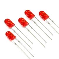 China 3.9×3.0*6.3mm Elliptical Wide Angle Ultra Red LED, Lens Color is red transparent and Emitting Color is Changeable for sale