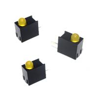 China Bi - Level LED Indicator 3mm  flat led diode with Black Casing and RoHS Compliance for sale
