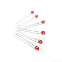 China 30 Deg DIP 3mm Round LED Indicator 660nm Red Light Emitting Diode for sale