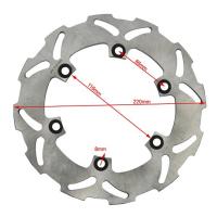 China 220mm OD Fixed Rear Brake Disc Rotor for Yamaha TT 250 YZF R6 600 YZF R1 1000 Smooth Braking and Consistent Performance for sale