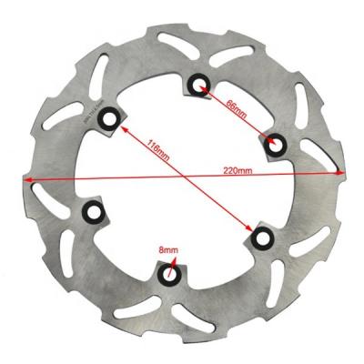 China 220mm OD Fixed Rear Brake Disc Rotor for Yamaha TT 250 YZF R6 600 YZF R1 1000 Smooth Braking and Consistent Performance for sale