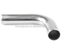 China Polished and End Reaming Processing Technic 90 Degree Universal Aluminum Bend Elbow Exhaust Pipe with Clamp Connection for sale