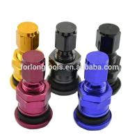 China Universal Fitment ALUMINUM Car Tubeless Wheel Tire Valve Stem with Dust Caps and Caps from RAYS for sale