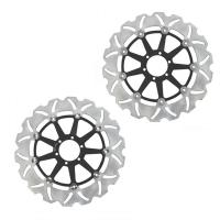 China 320mm OD Front Left Right APRILIA FLOATING BRAKE DISC ROTORA F1 FUTURA 125 MX 125 RS 125 with 4.5mm Thickness for sale