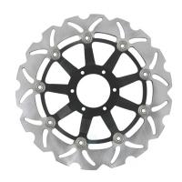 China 6 Mounting Holes 296MM Stainless Steel Motorcycle Floating Brake Disc Rotor for Honda CBR F 600 Crossrunner 800 VFR 800 for sale