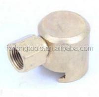 China Zinc Alloy Brass Flat Grease Nipple Grease Gun Refueling Pipe Fittings with Customized Support and Button Connection for sale