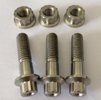 China Natural Finish GR5 Grade Titanium Bolt M8 x1.25x 32MM 12 Point Flange Bolt for Chemical Plants for sale