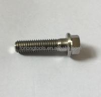 China Natural Finish GR5 Grade Titanium Bolt M8 x1.25x 32MM 12 Point Flange Bolt for Chemical Plants for sale