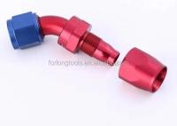 China Universal Car Fitment Performance Aluminum AN4 AN6 AN8 AN10 Swivel Fittings with 45 Degree Angle Connections for sale