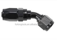 China Universal Car Fitment Performance Aluminum AN4 AN6 AN8 AN10 Swivel Fittings with 45 Degree Angle Connections for sale